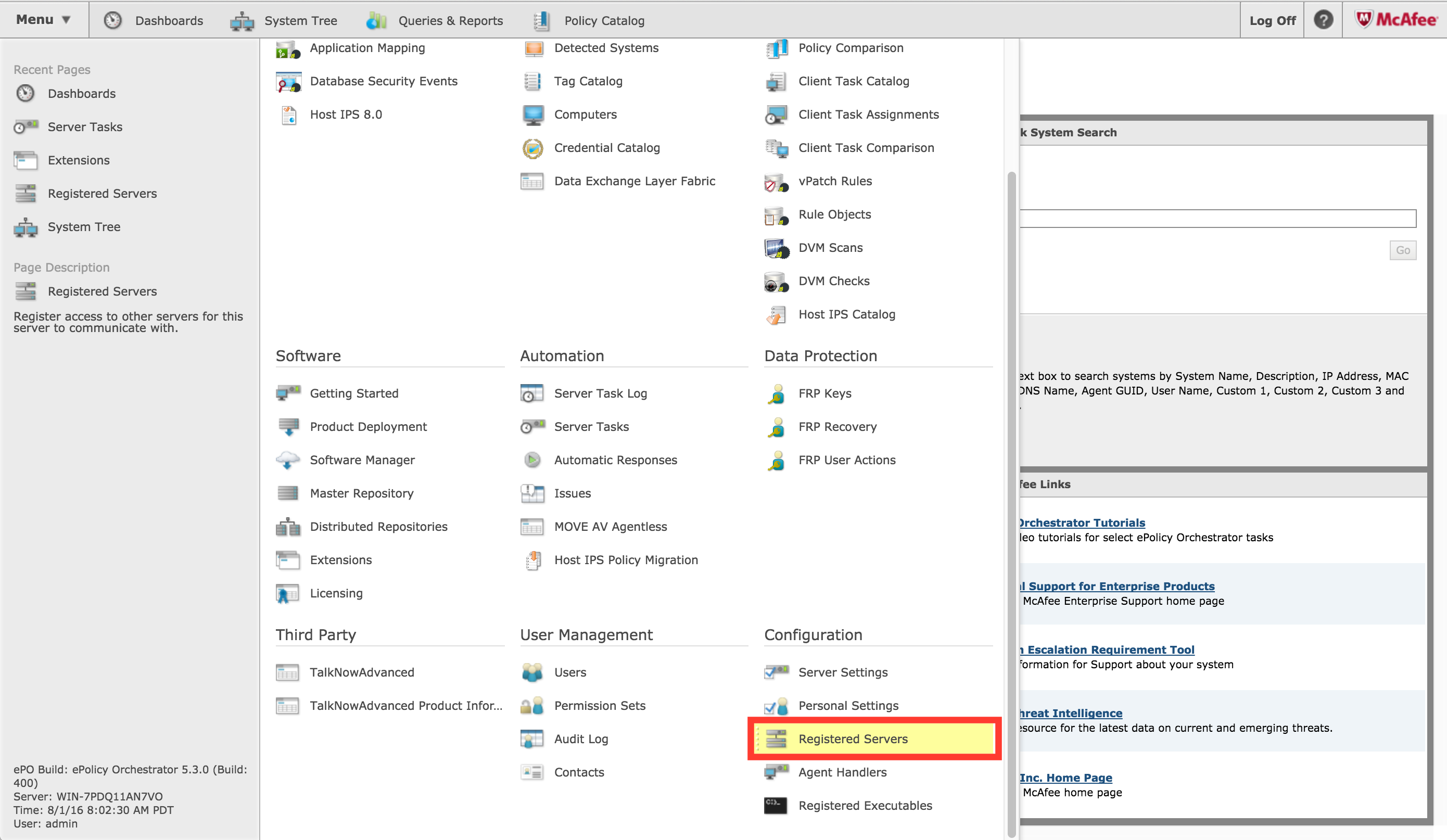 Tenable SecurityCenter and McAfee ePolicy Orchestrator Integration ...