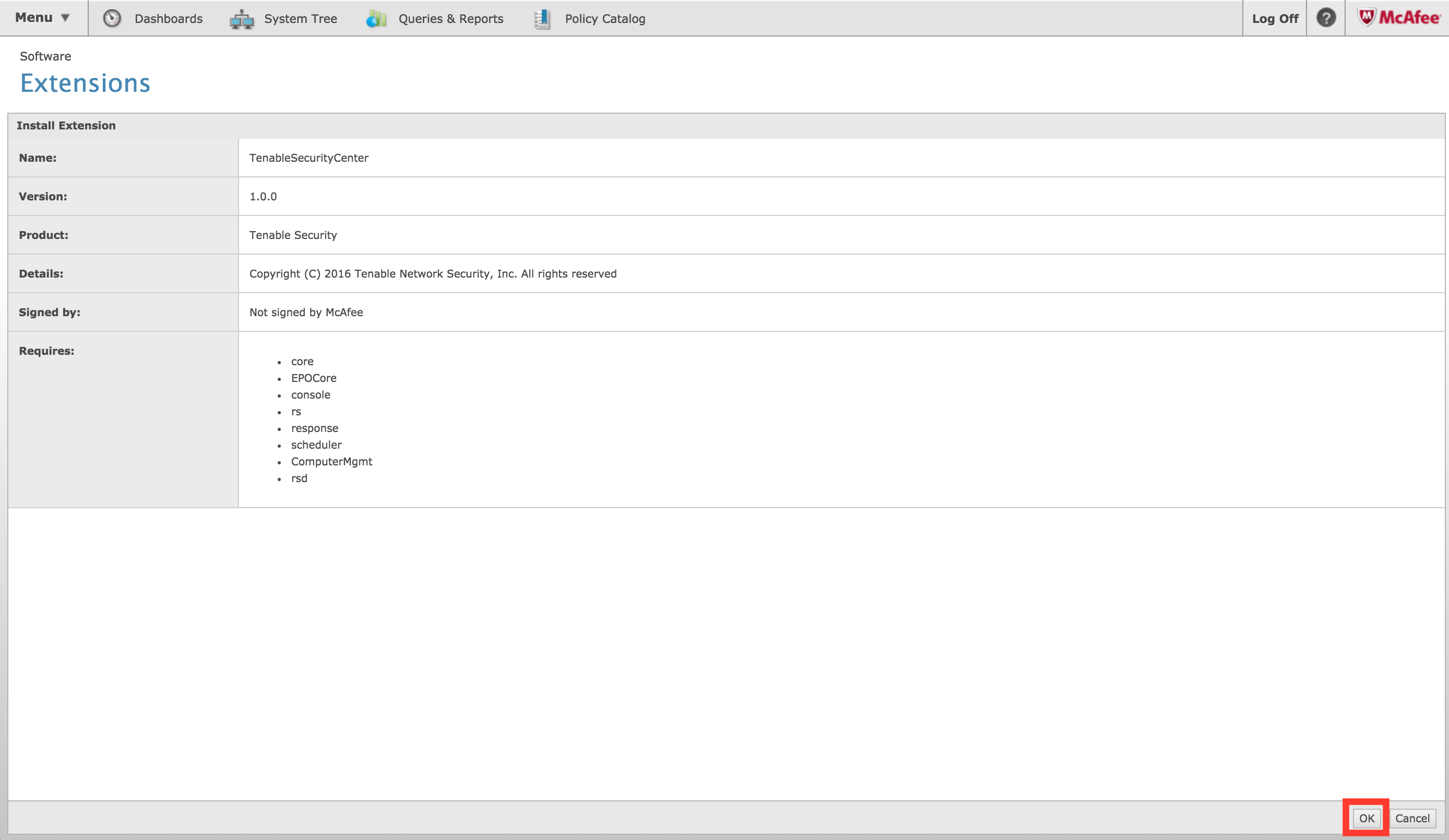 Tenable SecurityCenter and McAfee ePolicy Orchestrator Integration ...